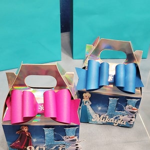 Frozen Party Favor, Frozen Goody Boxes, Frozen Birthday, Frozen Custom ...