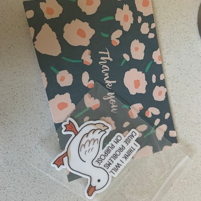 I Think I Will Cause Problems on Purpose Sticker, Waterproof Sticker ...