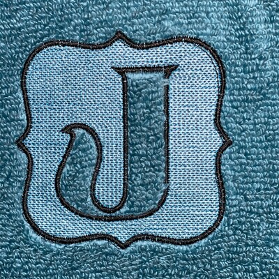 Embossed Monogram Towel Machine Embroidery Designs A-Z Assorted Sizes ...