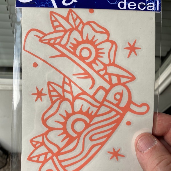 Creep Hand Vinyl Decal - Etsy