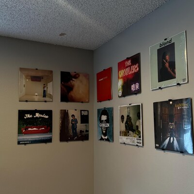 Multi-pack Minimalist Vinyl Wall Mounts Damage-free Album Holders, Wall ...