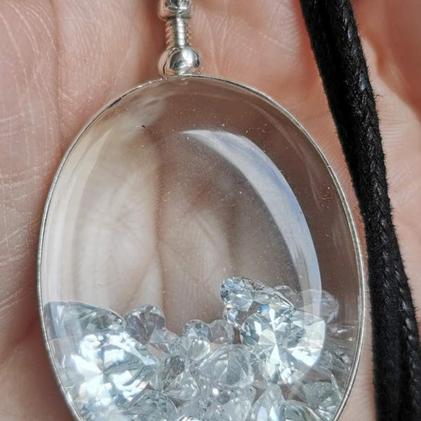 New Fillable Gold Locket Hexagon Locket Beehive Glass Locket Gems Gold ...