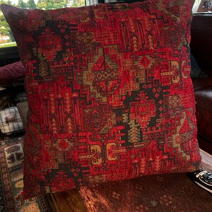 Any Size Red Turkish Kilim Throw Pillow Cover Dark Red - Etsy