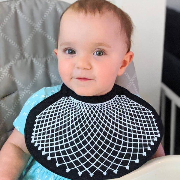 Dissent Collar Baby Bib / Ruth Bader Ginsburg / Notorious RBG / Supreme ...