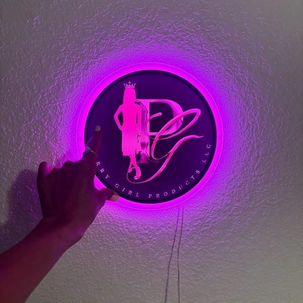 Custom Backlit Acrylic Sign | Acrylic Logo Sign | LED Business Sign ...