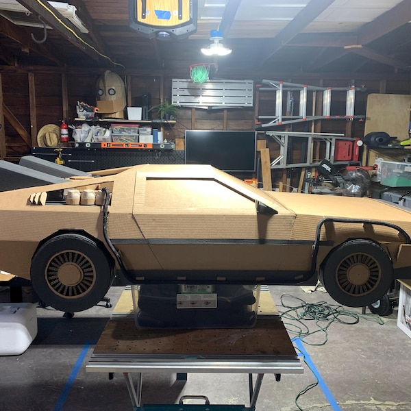 DELOREAN Template. Planos DIY para confección de coche en cartón - Etsy ...