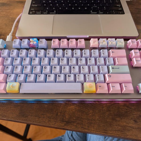 Customize Cloud Moon Sky Keycap Ombre Sunset Dawn - Etsy