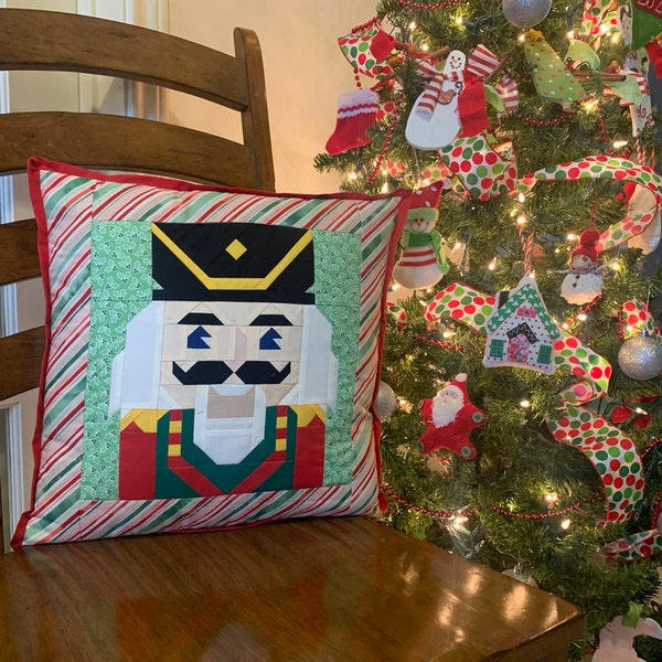 Nutcracker Christmas Holiday Ballet Quilt Block PDF Pattern- Instructions for 6 Inch, 9 Inch, 12 ...