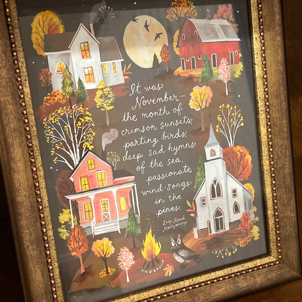 November Art Print - Etsy