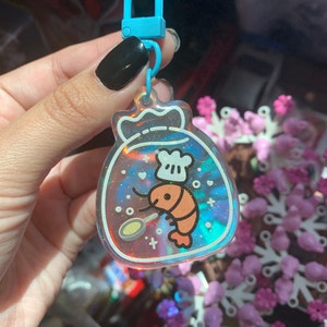 Bug Keeper 3.5 Inch Shaker Acrylic Charm Critter Keeper Keychain Nature ...