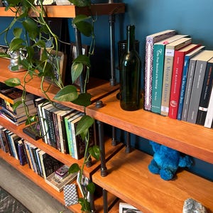 Industrial Bar Table, Farmhouse Breakfast Table With Drink Rail, Rustic ...