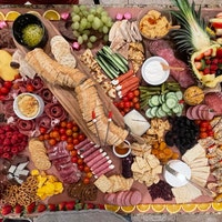 Grazing Table Layout Template for 20 People Flat-lay Instruction ...