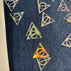 Holographic Triangle Symbol Glitter Shapes / Holo Gold - Etsy