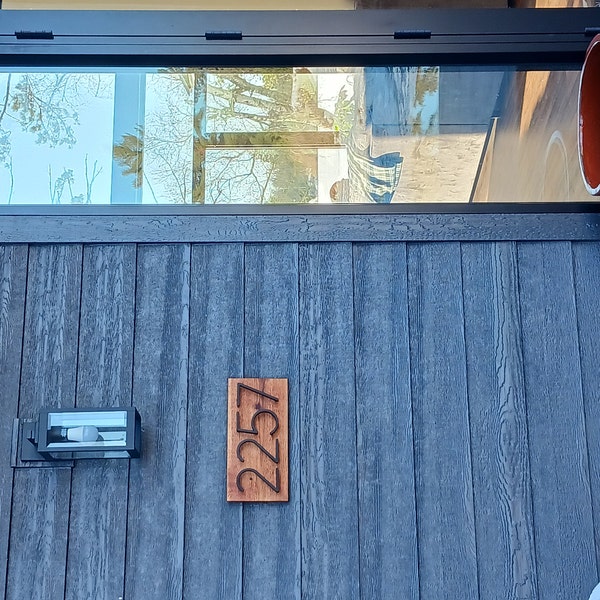 Modern Address Sign Modern House Number Sign Modern House Numbers ...