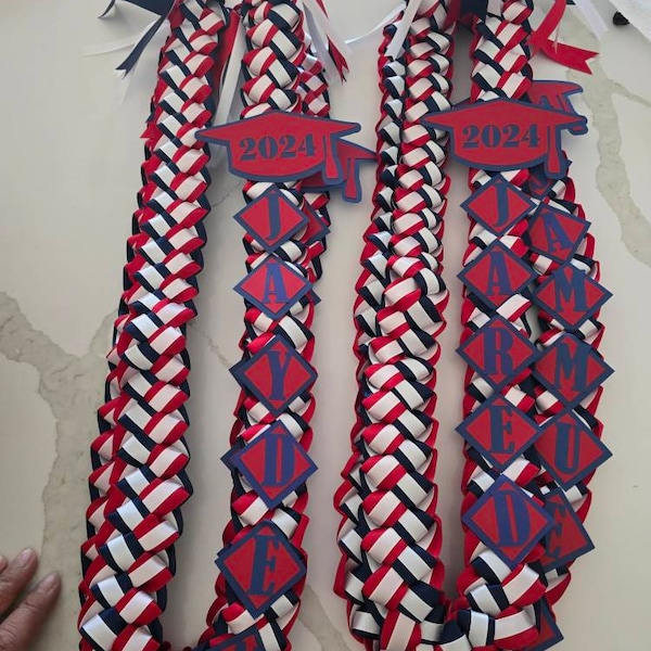 Double Ribbon Graduation Lei 2026 Personalized / Sash - Etsy