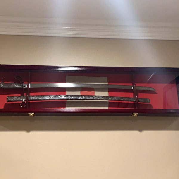 1-2 Sword & Scabbard Display Case Swords Military Navy Japanese Civil ...