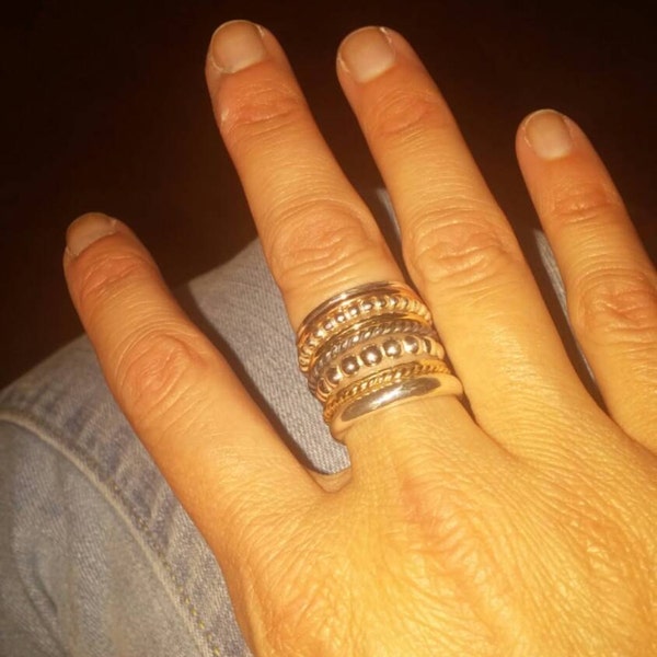 Spool Ring Sterling Silver Spinner, Worry Ring, Anxiety Ring ...