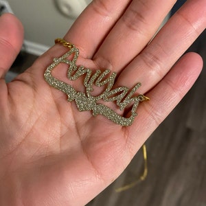 Custom Character Name Necklace Cartoon Necklace Minnie Mouse | Etsy