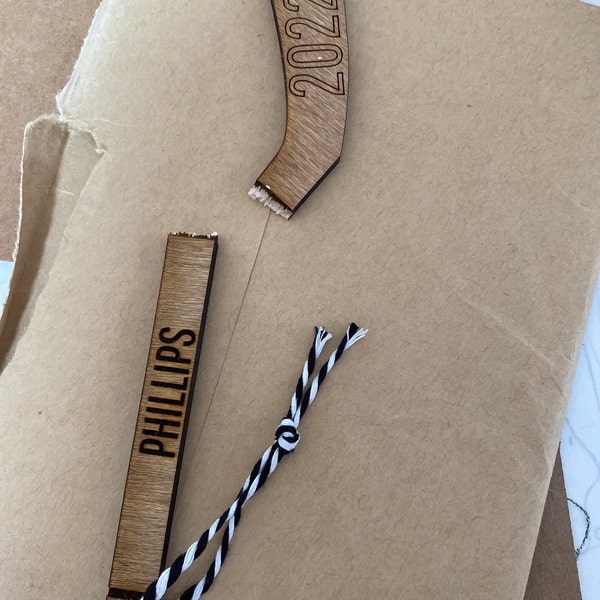 Blank Hockey Stick Ornaments for DIY Stained or Unstained - Etsy