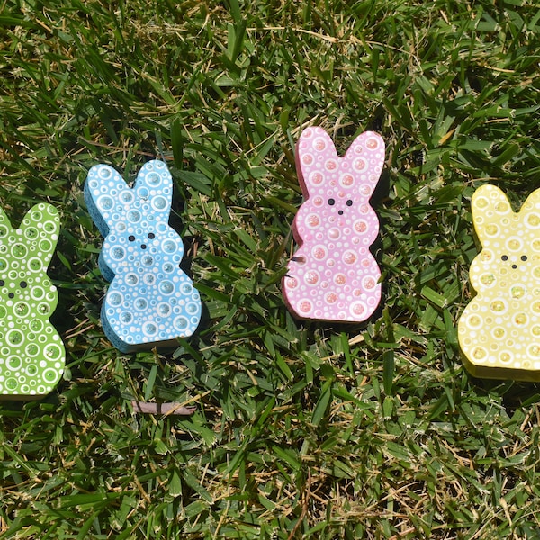 3 Mandala Dot Art Tan, Muted Blues, and Greens Handmade Rock Meditation ...