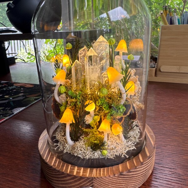 Glowing Crystal Pillars With Healing Properties, Enchanted Forest ...