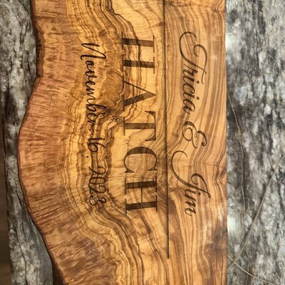 Personalized Live Edge Coasters, Engraved Coasters Live Edge, Custom ...