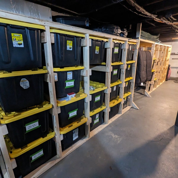 DIY Tote Rack Plans for the Greenmade 27-gallon Bins Sold by Costco 4 ...