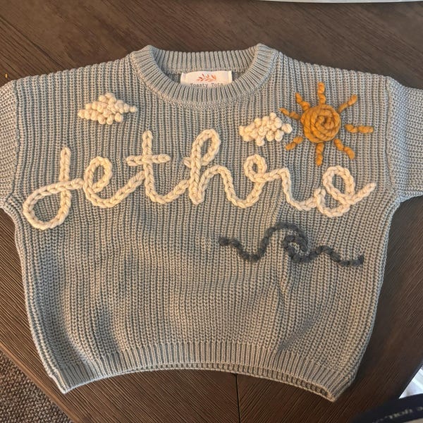 Custom Birthday Sweater, One Year Old Birthday, Two Year Old Birthday ...
