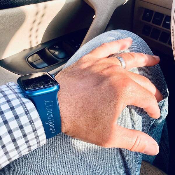 Custom Watch Band With Actual Handwritten Personalized Message ...