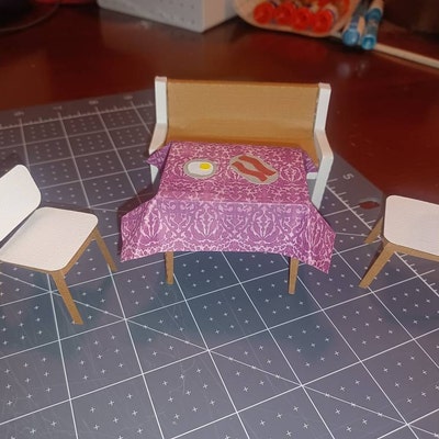 Bathtub & Bathroom Vanity Template, 1:24 Scale, PDF File, SVG and DXF ...