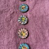 Dragonfly Artisan Buttons-hand-painted Dragonfly Buttons-pottery Button ...