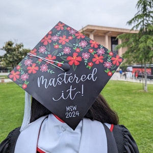 Personalized Grad Cap Topper Graduation Gift Tassel Custom Quote Grad ...