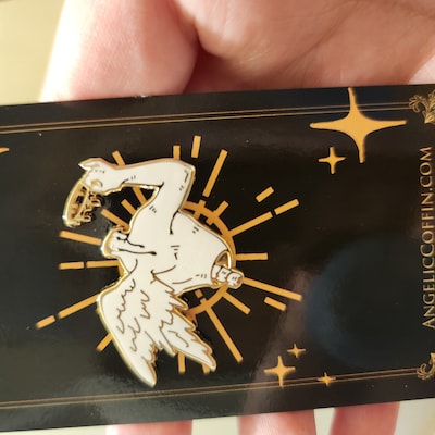 Headless Angel Gothic Enamel Pin, Angelcore Pin, Occult Macabre Pin ...