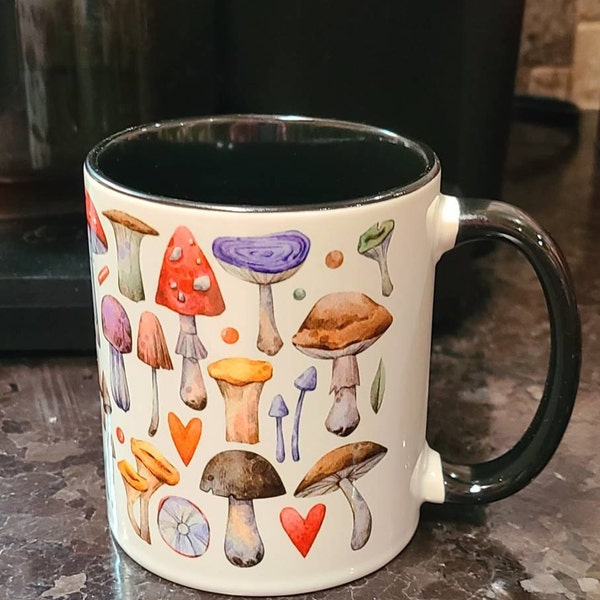 Strawberry-themed Cottage Core Coffee/tea Mug Strawberry Mug Strawberry ...