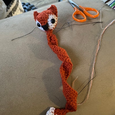 CROCHET PATTERN Simple Fox Bookmark Crochet Amigurumi Bookmark - Etsy