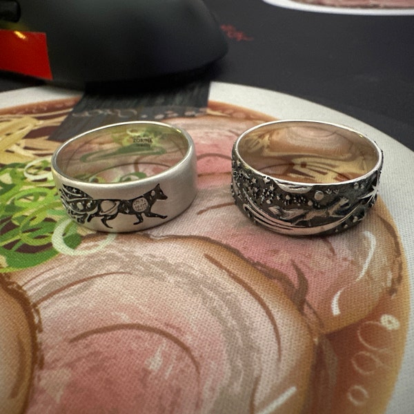 Kitsune Ring - Author's Space Fox Ring - Trickster Ring - Fox With Nine ...