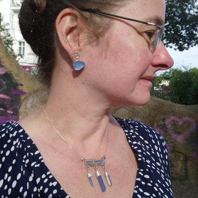 Milk Sea Glass Pendant, Sea Glass Jewelry, Genuine Milk Sea Glass ...