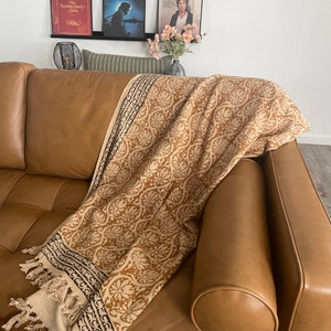 The Perfect Vintage Inspired Throw Handmade Throw Handblock Print Throw ...