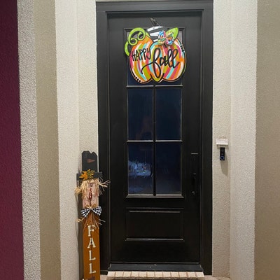 Fall Door Hanger Pumpkin Door Decor Autumn Door Sign Thanksgiving Door ...