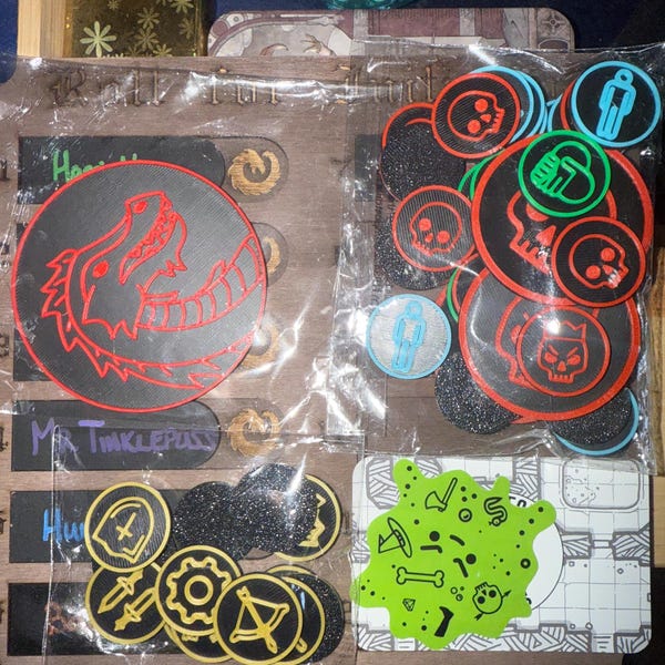 DND Condition Ring Set (65) - Status Effect Markers - Etsy