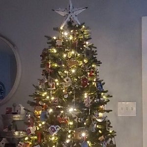 White Star Christmas Tree Topper Decoration 12 Inch Star Tree - Etsy