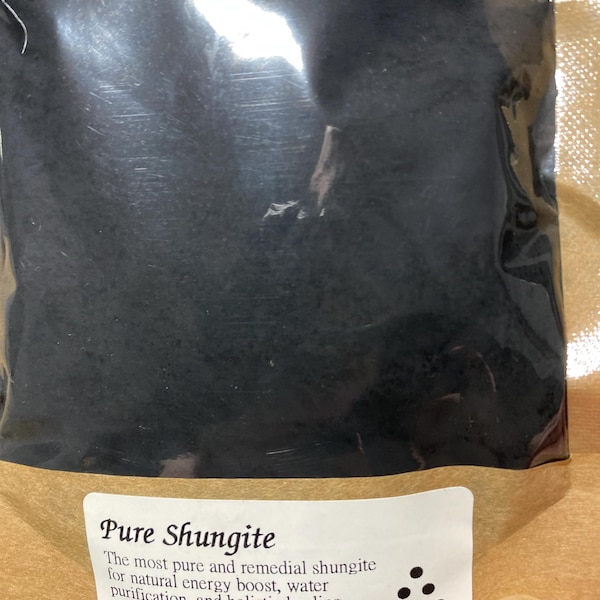 Pure Shungite, Purified and Certified Karelian Shungite, Extra Fine ...