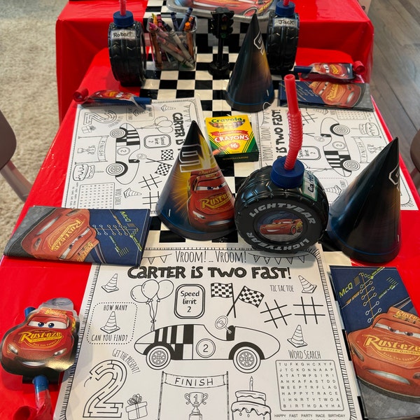 Race Car Two Fast Birthday Party | Fast One Race Car Theme Birthday ... Race Car Two Fast Birthday Party | Fast One Race Car Theme Birthday ...