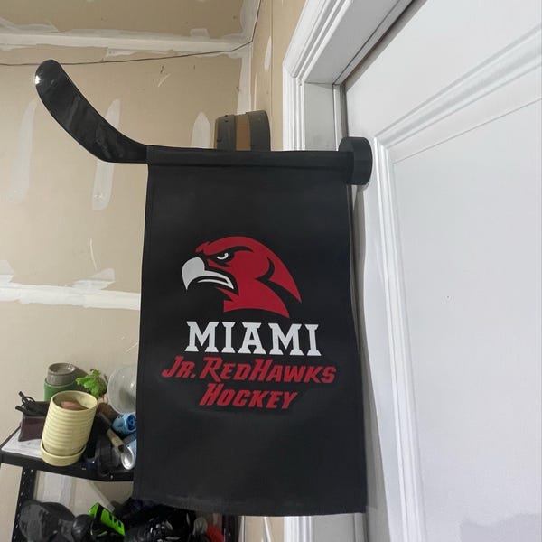 Custom Magnetic Team Locker Room Door Flag - Hockey Team Flag - Change ...