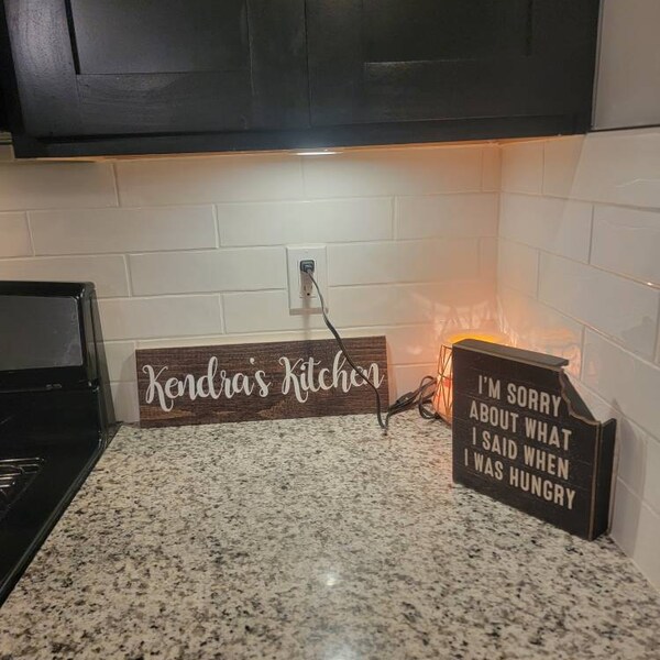 Custom Kitchen Sign, Kitchen Decor, Custom Wood Sign, Kitchen Signs ...