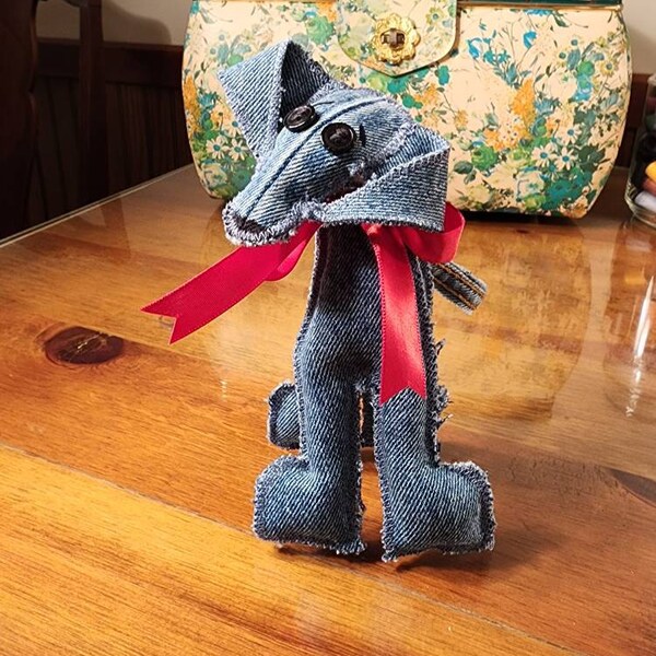 UPCYCLED DENIM CAT Pdf Digital File Tutorial Make a Cute Kitten Home ...