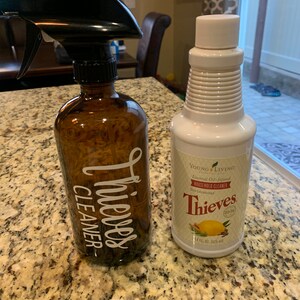 DIY Labels Thieves Cleaner Label Essential Oil Spray Bottle Label ...