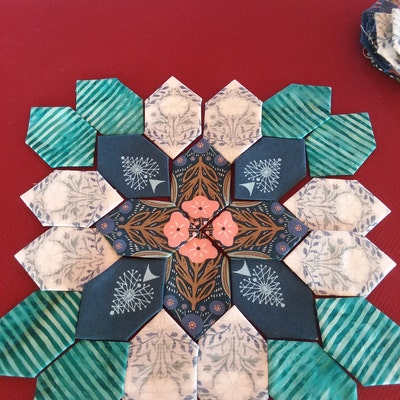 1&2 Printable Mixed Shapes for English Paper Piecing EPP Pieces Hand ...