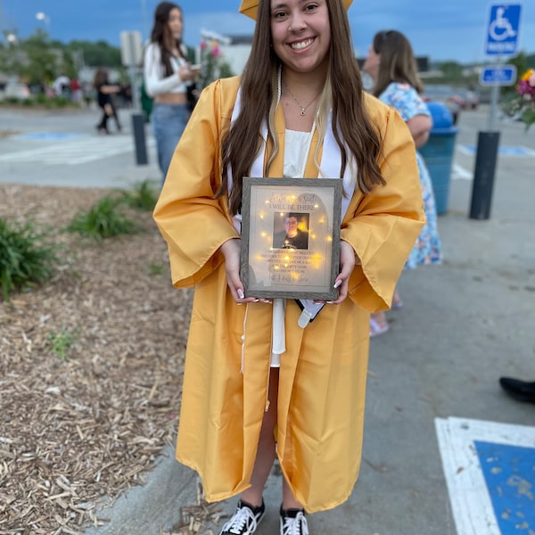 Graduation Memorial Sign for Loss of Loved One, Loving Memory Sign ...