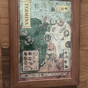 Map of Termina From Legend of Zelda, Majoras Mask English or Hylian ...